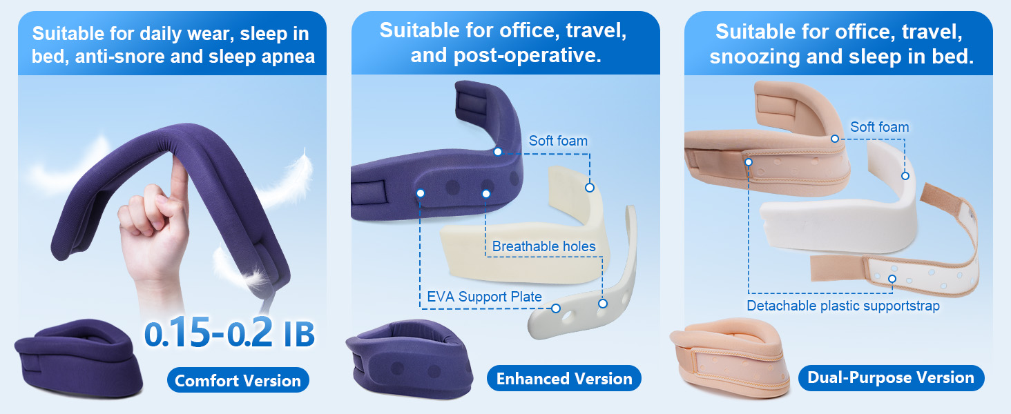 VELPEAU Neck Brace Sponge for Migraine Cervical Collar Relieves Pain ...