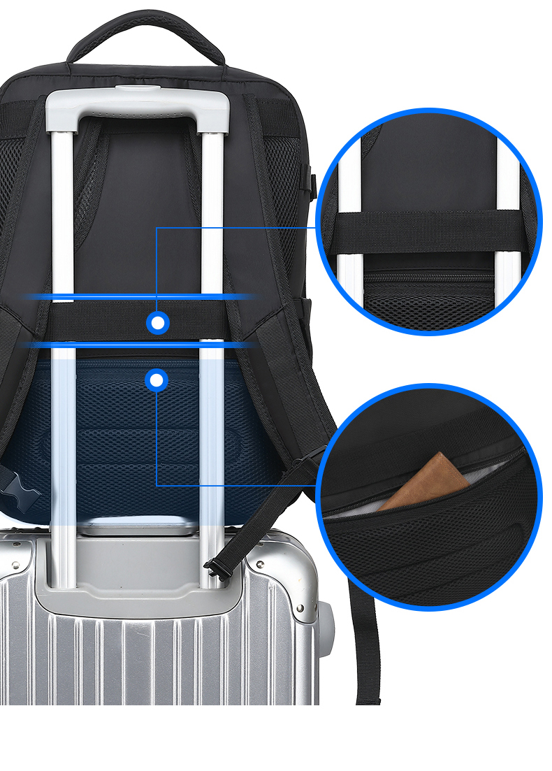 my available 40L travel backpack expandable Waterproof anti theft ...