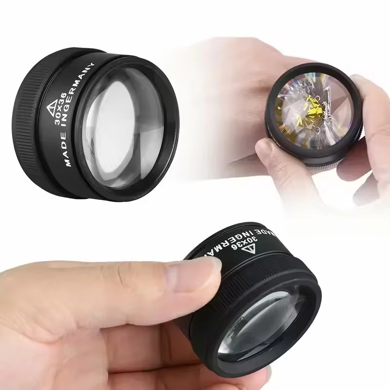 KIPRUN Magnifying Glass, 30X 36mm HD Magnifying Glass, Optical Glass ...