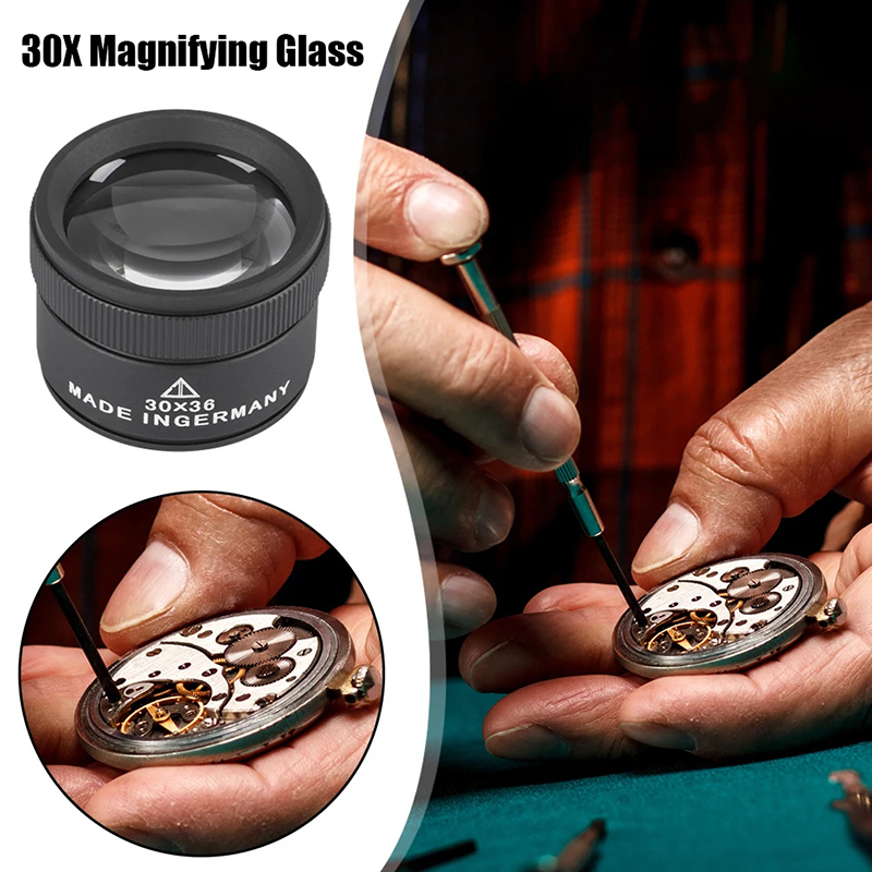 KIPRUN Magnifying Glass, 30X 36mm HD Magnifying Glass, Optical Glass ...
