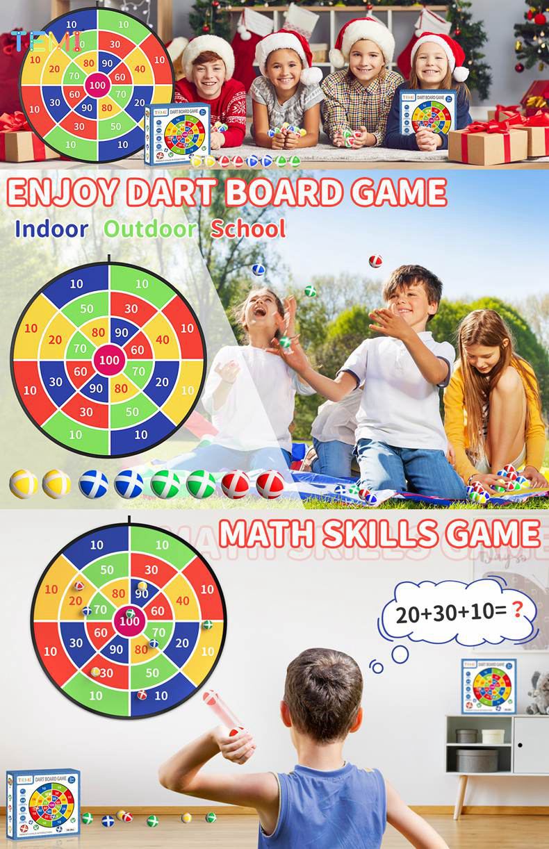 TEMI 20pcs Children's Throwing Sticky Ball Target Ball Toy Indoor ...