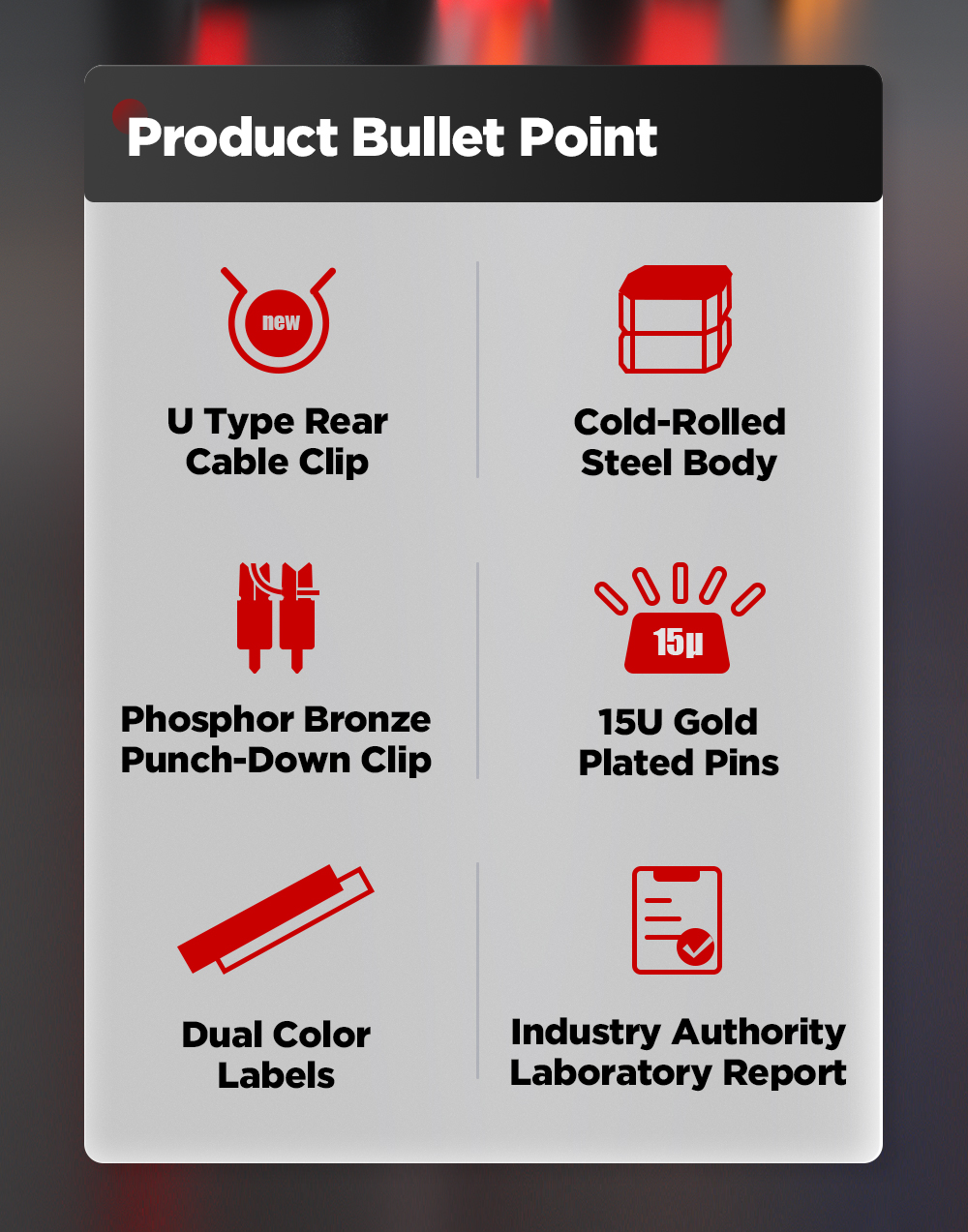 AMPCOM CAT6A 19" 24-Ports Commercial Series UTP 1000Mbps Patch Panel ...