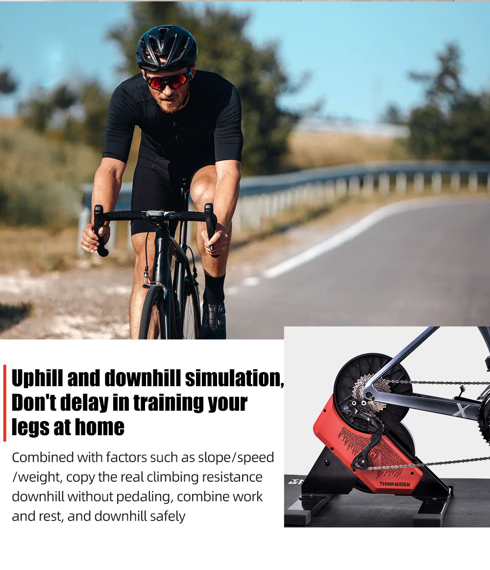 ThinkRider X2 Smart Bike Trainer MTB Road Bicycle home trainer Built-in ...