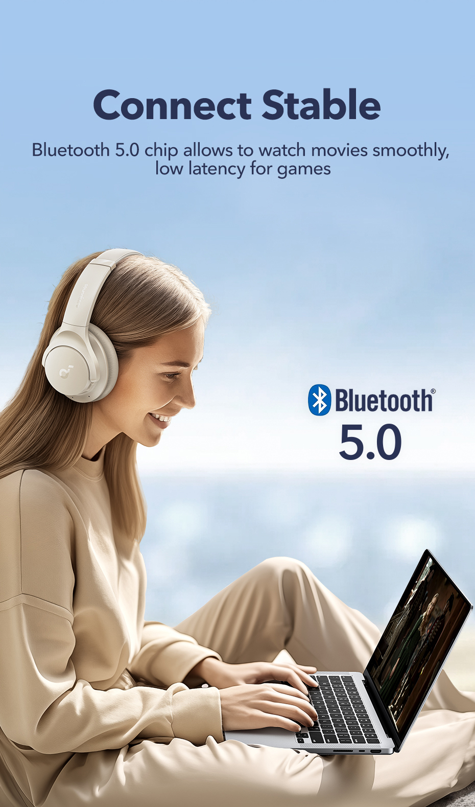 Soundcore by Anker Q20i Headphones Hybrid Active Noise Cancelling ...