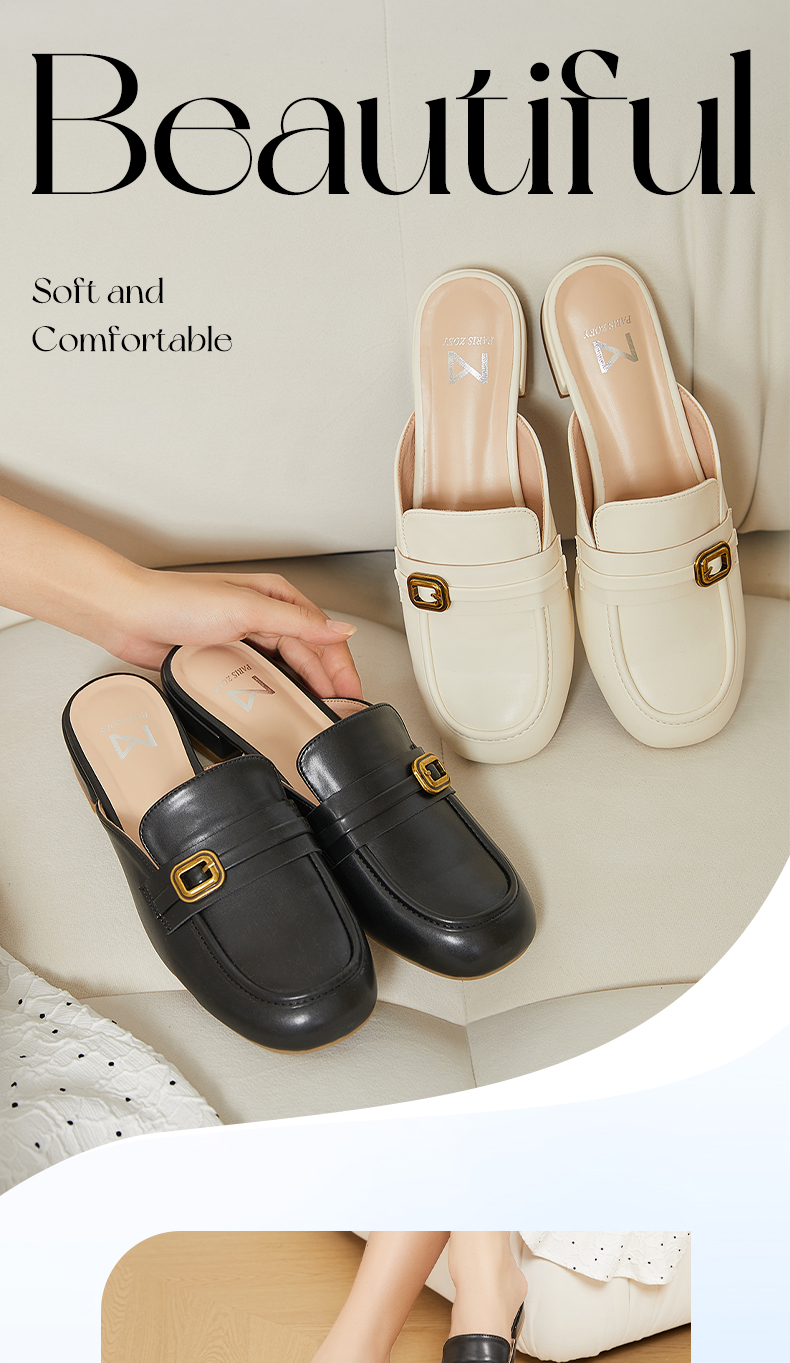 Paris Zoey Kasut Mules Faithe Wanita - Simple Shoe for Women and Girls ...