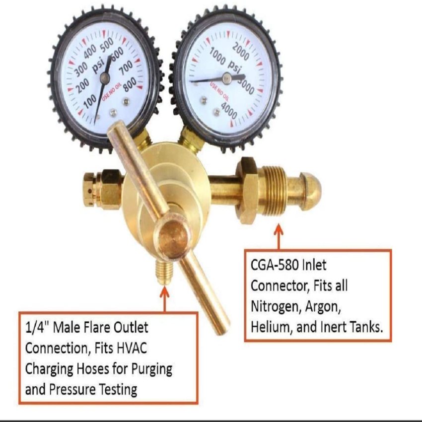 【Local delivery】Nitrogen Regulator with 0-600 PSI Delivery Pressure ...