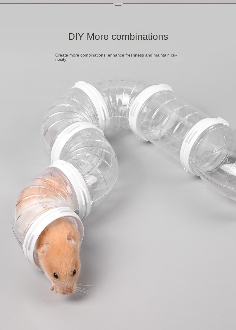 Hamster External Pipe Toy Golden Bear DIY Landscaping Set Pipe Hamster ...