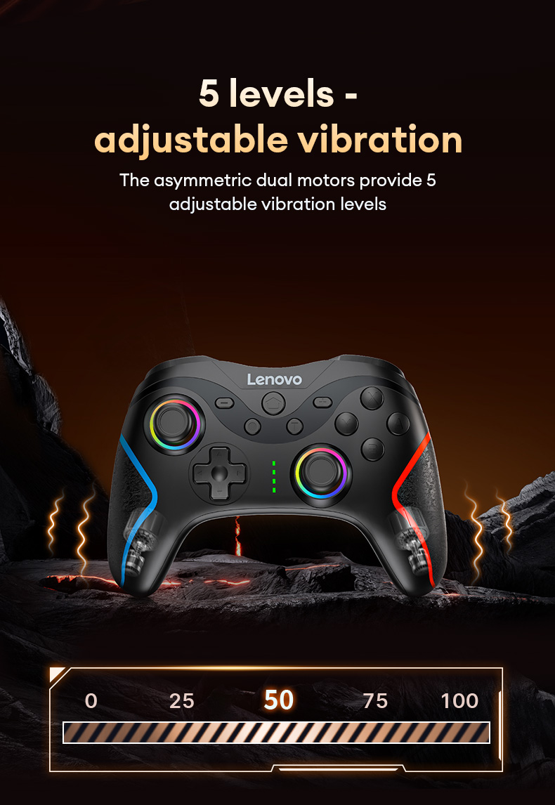 Lenovo S01 Wireless Gaming Controller For Computer Laptop Android TV ...