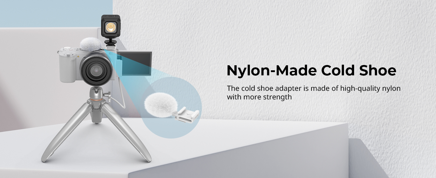 SmallRig Cold Shoe Adapter with Furry Windscreen for Sony ZV-1 II / ZV ...