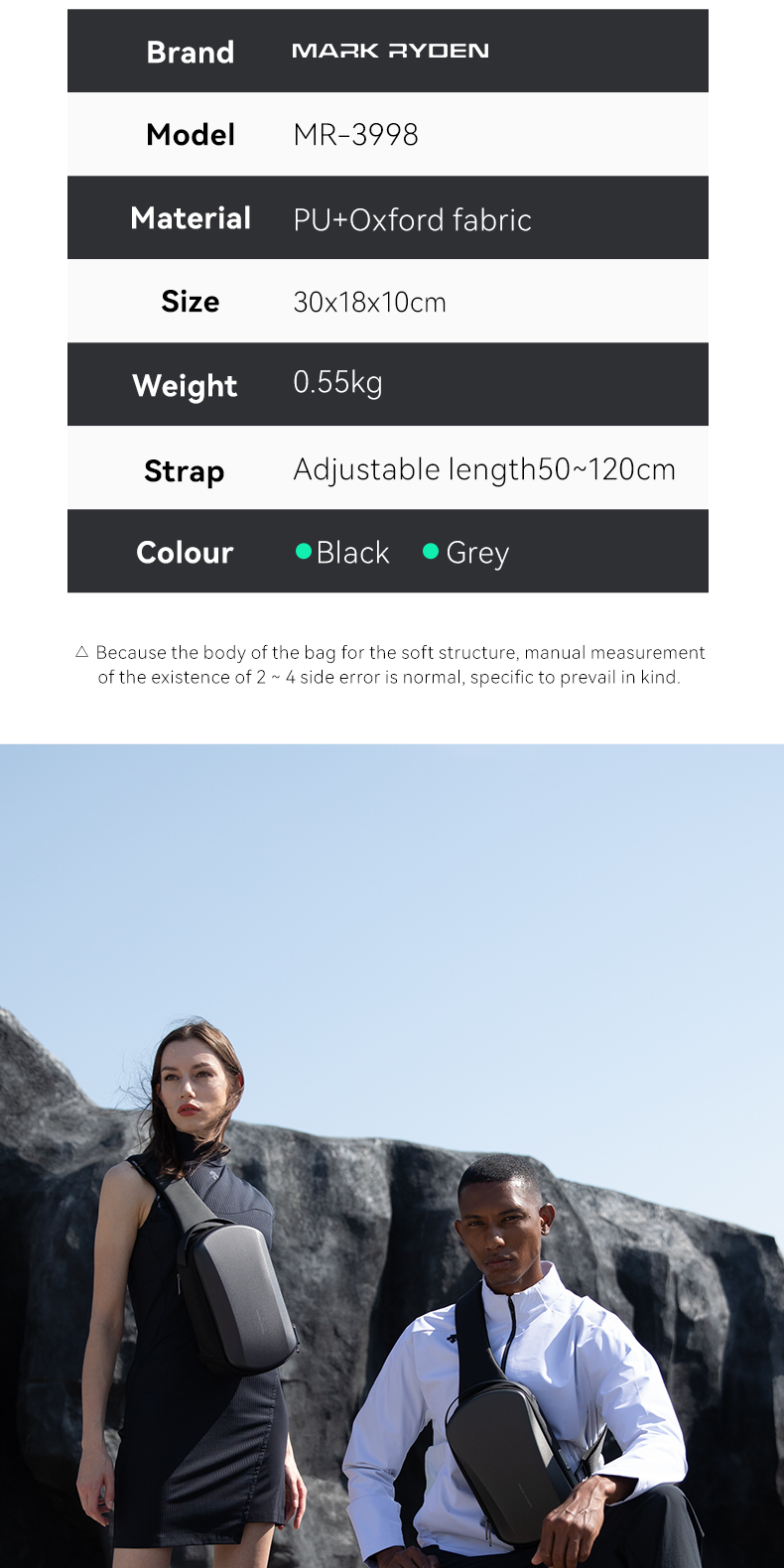 MARK RYDEN Crossbody bag Men Travel EDC Sling Bag | Shopee Malaysia