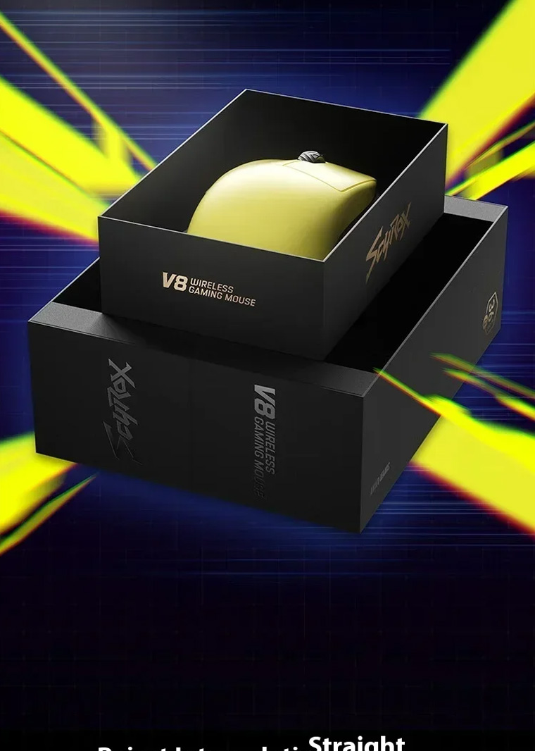 SCYROX V8 pore free ultra lightweight wireless gaming mouse, pixart ...
