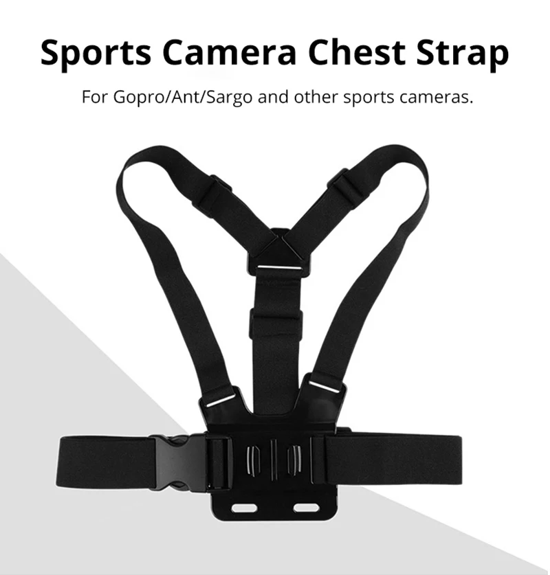 Chest Strap Mount Belt for Gopro Hero 9 8 7 6 5 4 Insta360 R X2 DJI OSMO Action Camera Harness ...