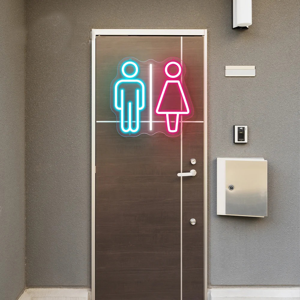 Toilets Neon Signs Toilets Arrow LED Sign Light for Wall Decor Neon ...