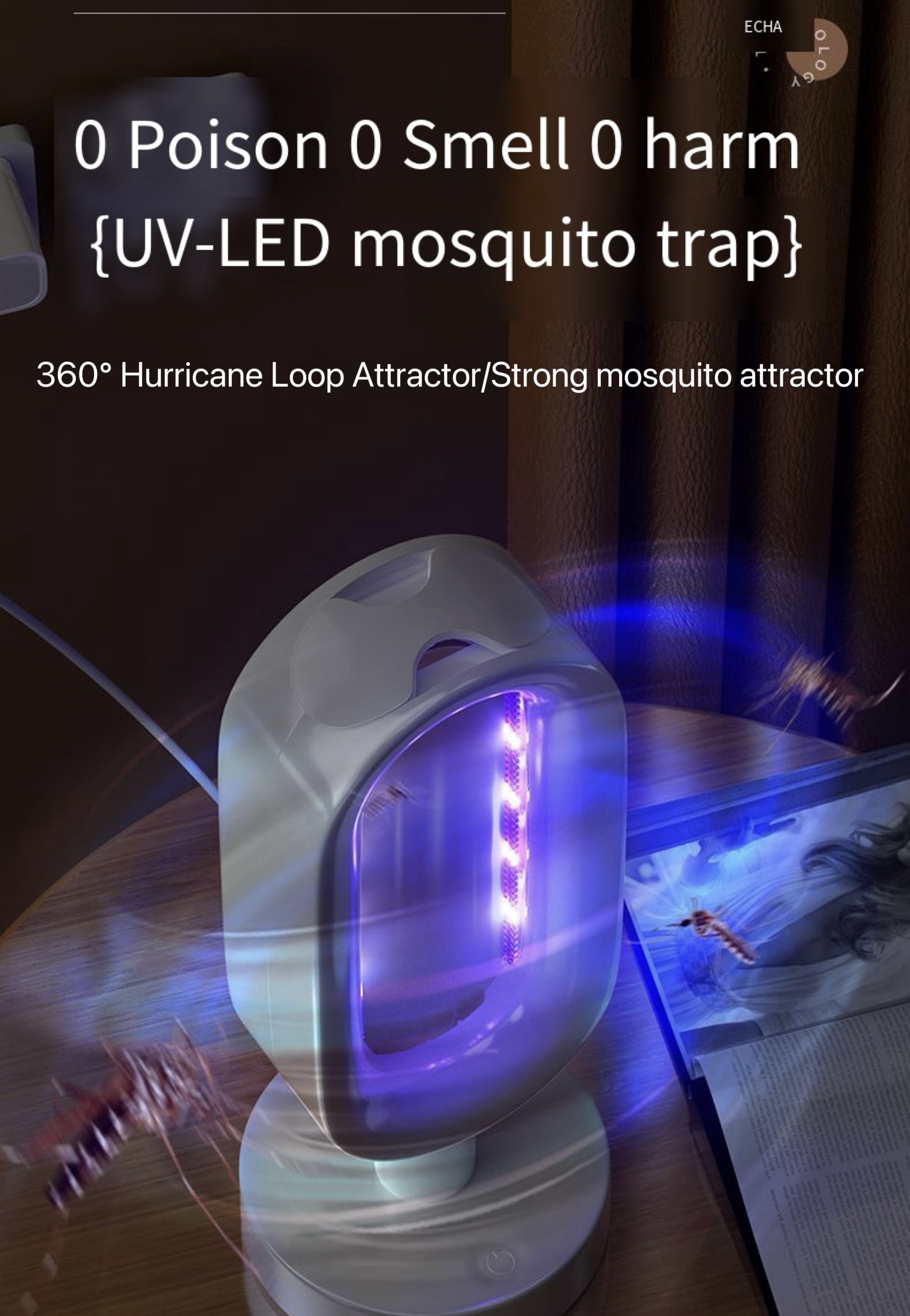 Mosquito Catcher Mosquito Killer Lamp Rechargeable Portable Mosquito ...