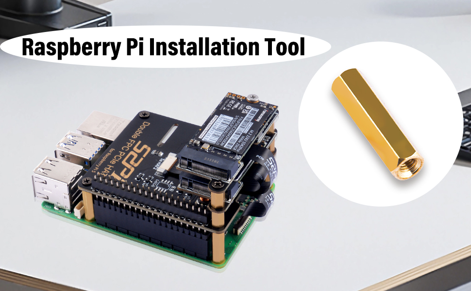 52Pi Raspberry Pi 5 PCIe to M2 NVME Board Installation Spacer Screw Set ...