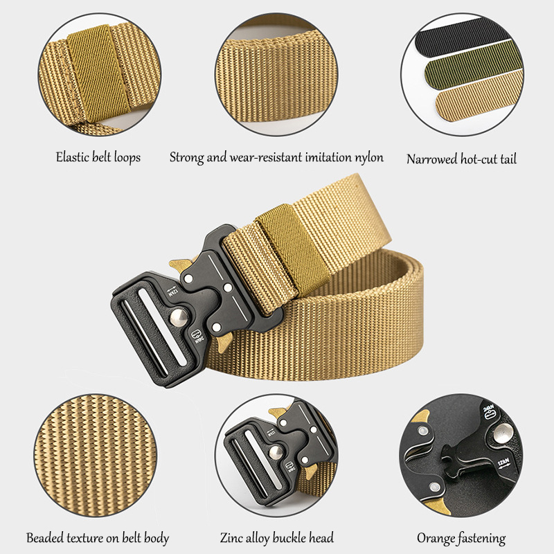 *READY STOCK AT MALAYSIA*New Men's Outdoor Buckle Belt Student Nylon ...