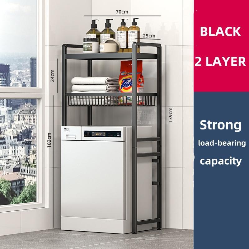 3 Tiers Bathroom Cabinet and Toilet Organizer Storage Shelf Shelves ...