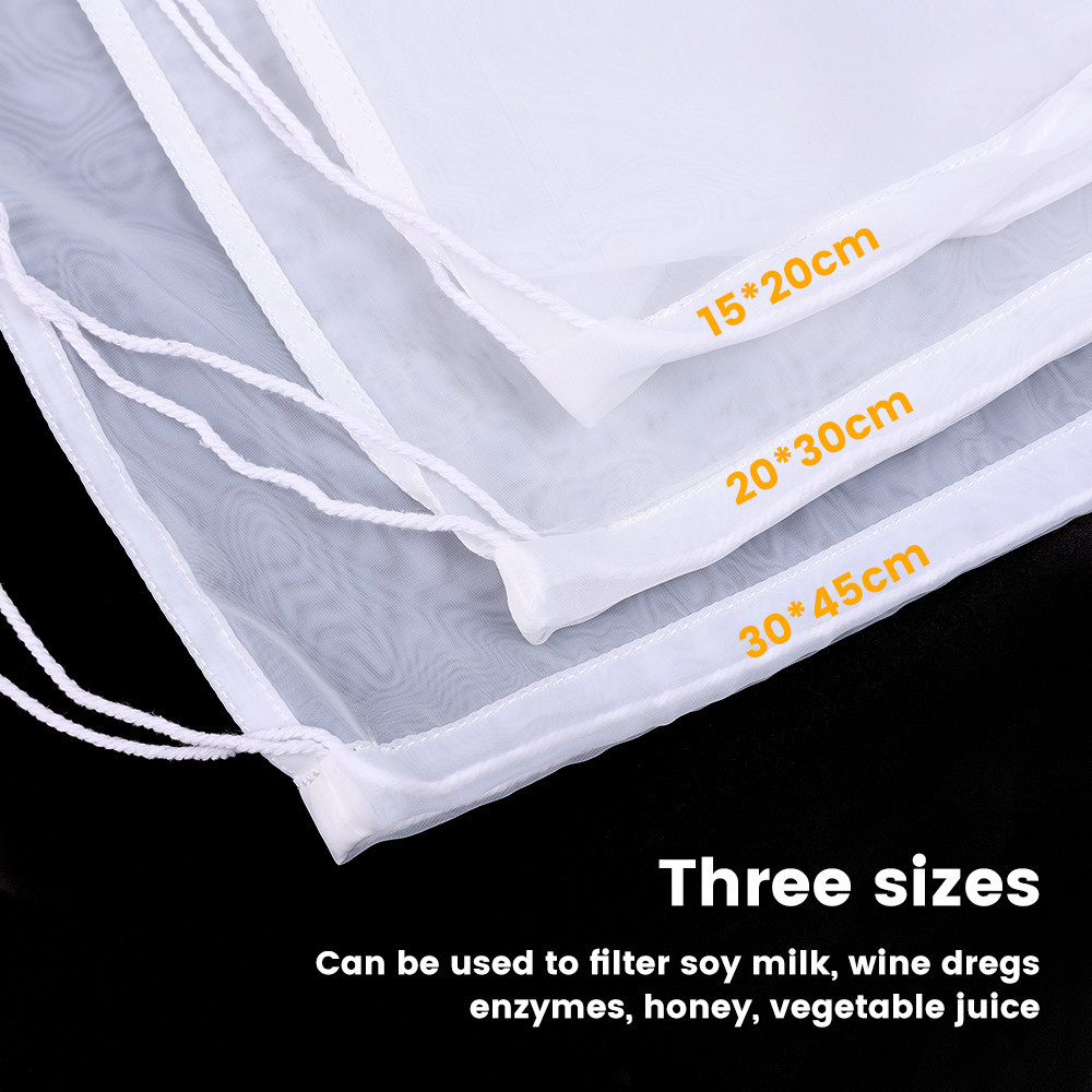 100/200/300 Reusable Mesh Cheesecloth Filter Bags for Straining Food ...