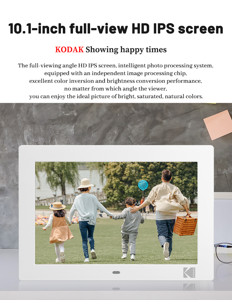 KODAK 1028C 10.1-inch Digital Photo Frame, 1280*800 IPS Screen, Remote ...