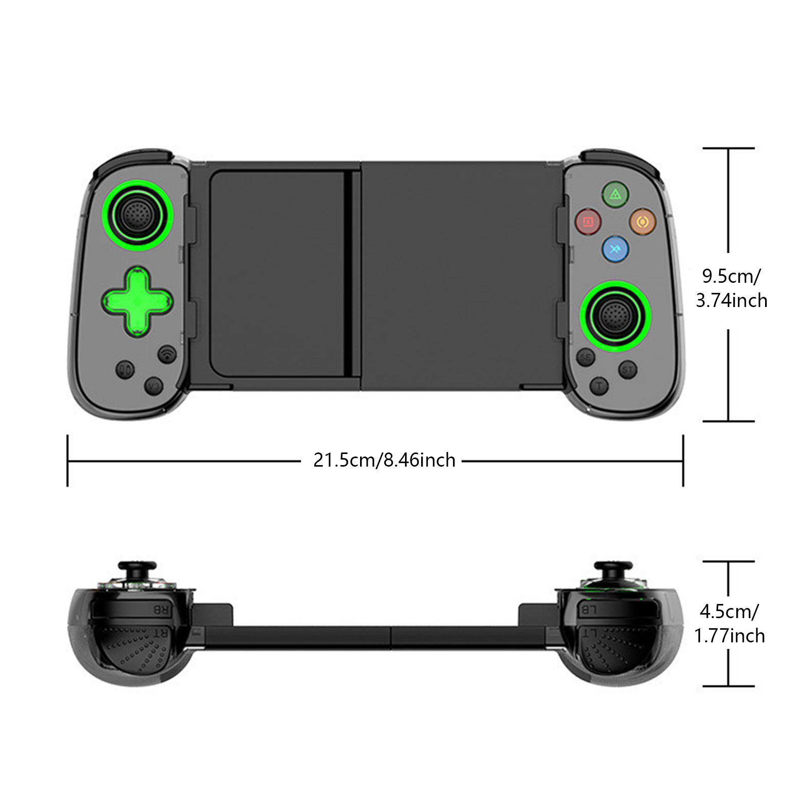 D7 mobile stretch game controller dual Hall somatosensory IOS wireless Bluetooth Android Switch ...