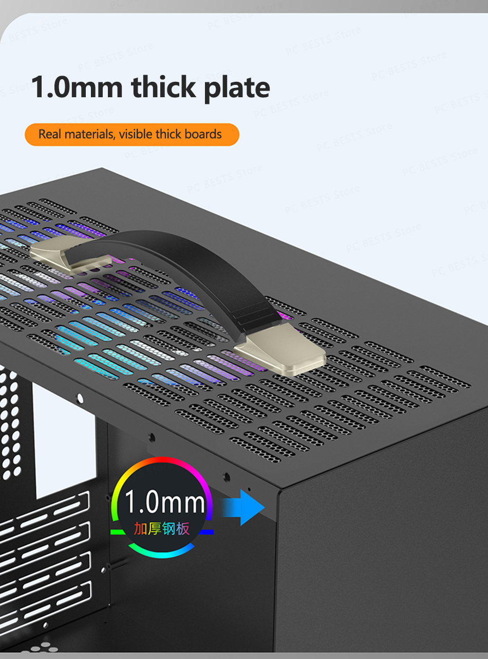 Power Train X100 M-ATX Portable Computer Case MINI-ITX ATX Motherboard ...