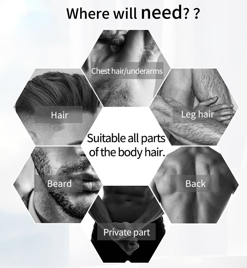 Body Groomer Groin Pubic Hair Trimmer Men's Manscaper Clipper Body Hair ...
