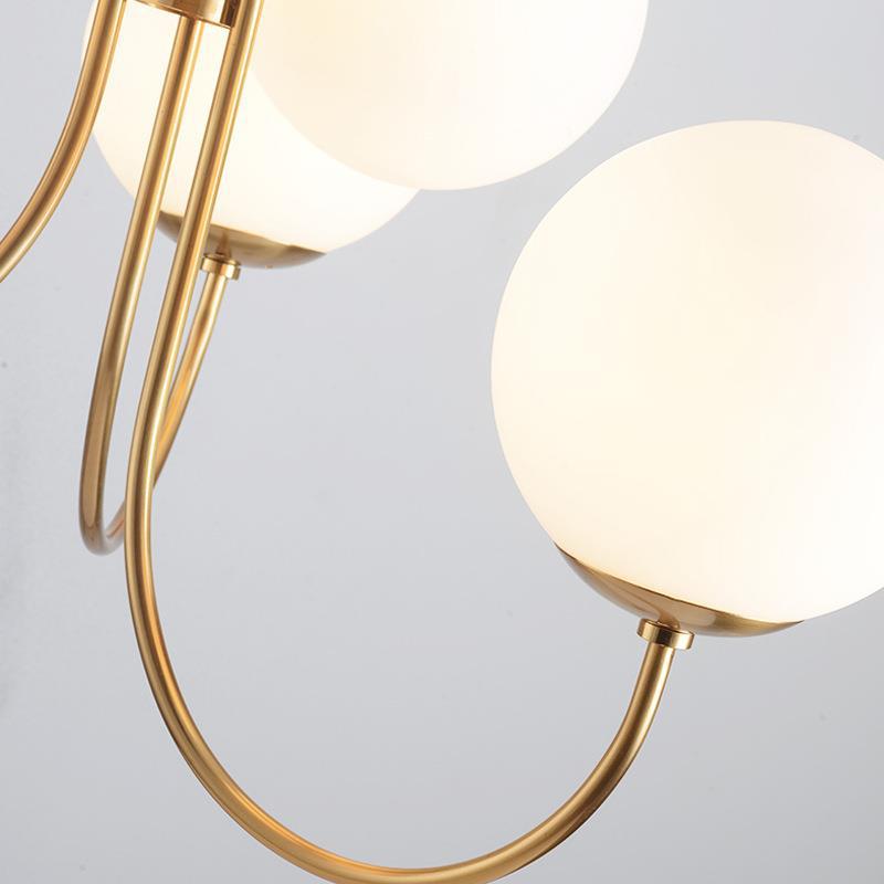 Lampu Gantung Ruang Tamu Modern Glass Ball Chandelier Ceiling Light Led ...
