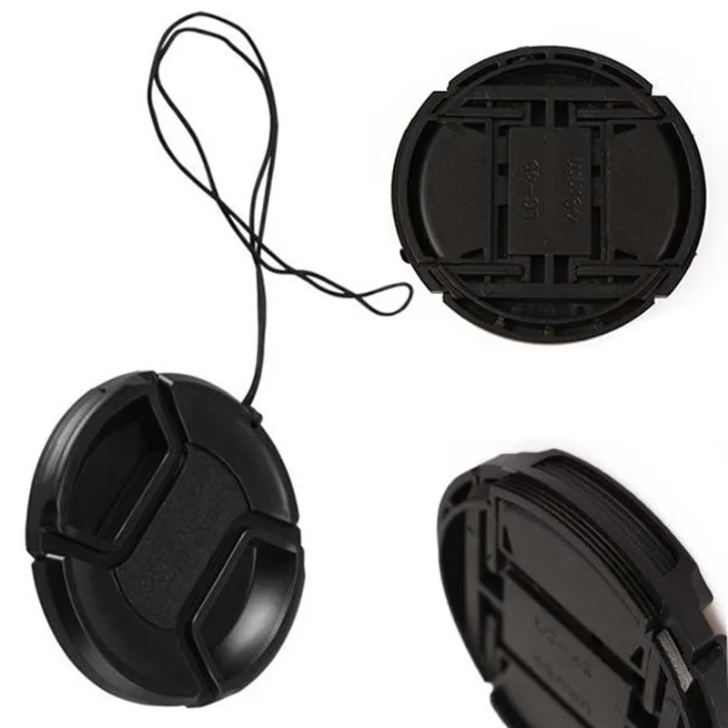 Camera Lens Cover 49-67mm Lens Cap for Canon Nikon Sony Olympus Fuji ...