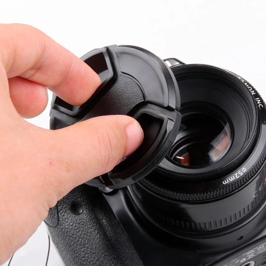 Camera Lens Cover 49-67mm Lens Cap for Canon Nikon Sony Olympus Fuji ...
