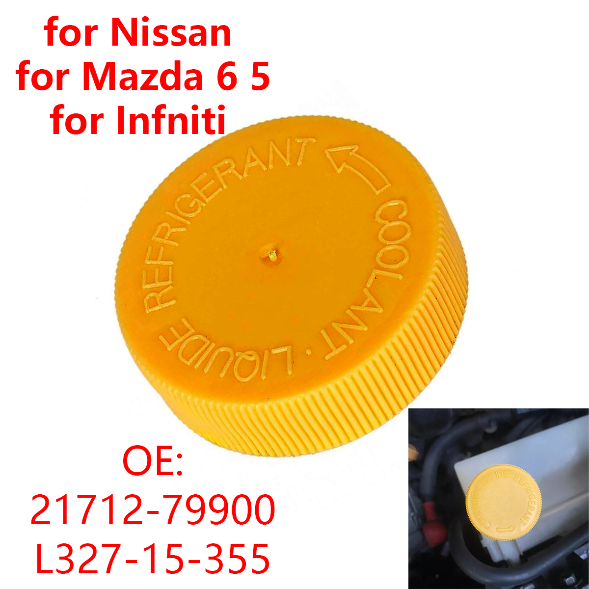 2171279900 Car Radiator Coolant Overflow Reservoir Tank Cap for Nissan ...