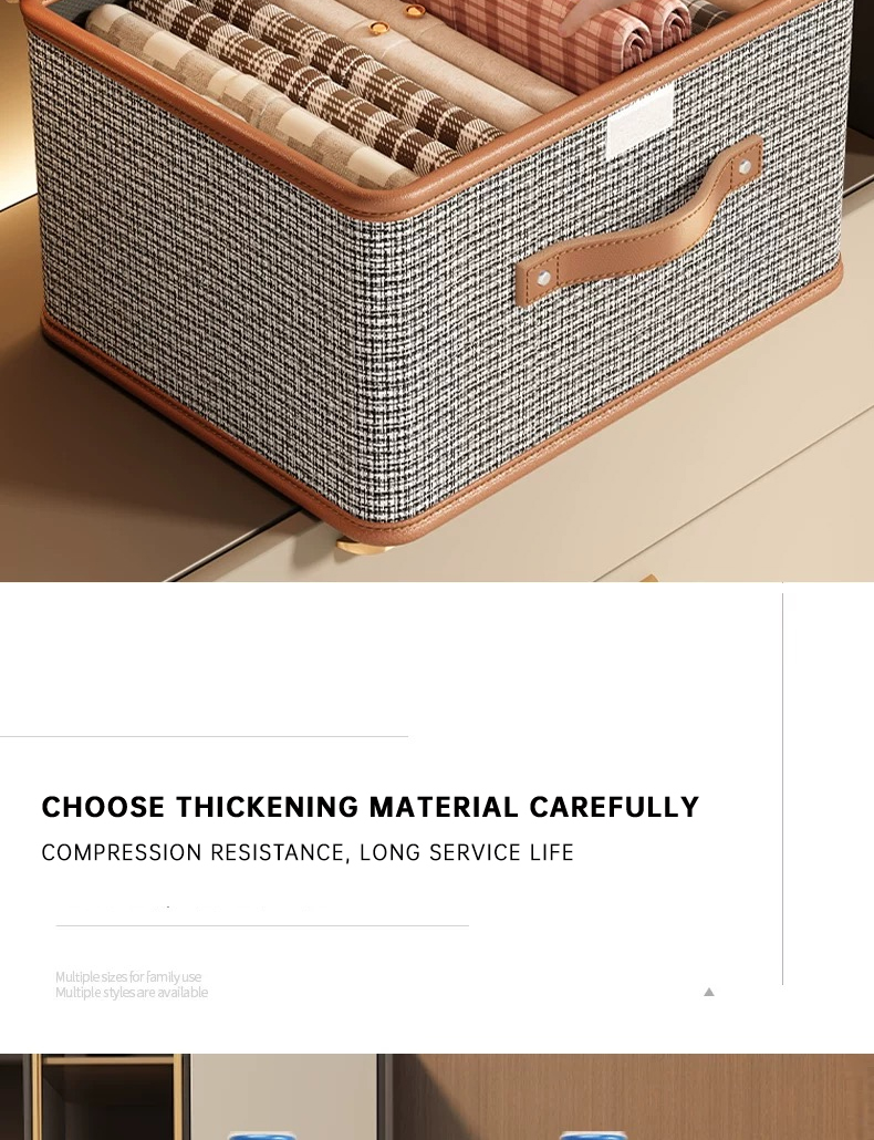 Large Flip-Top Storage Box for Clothes-Saving Closet Organizer with Lid ...