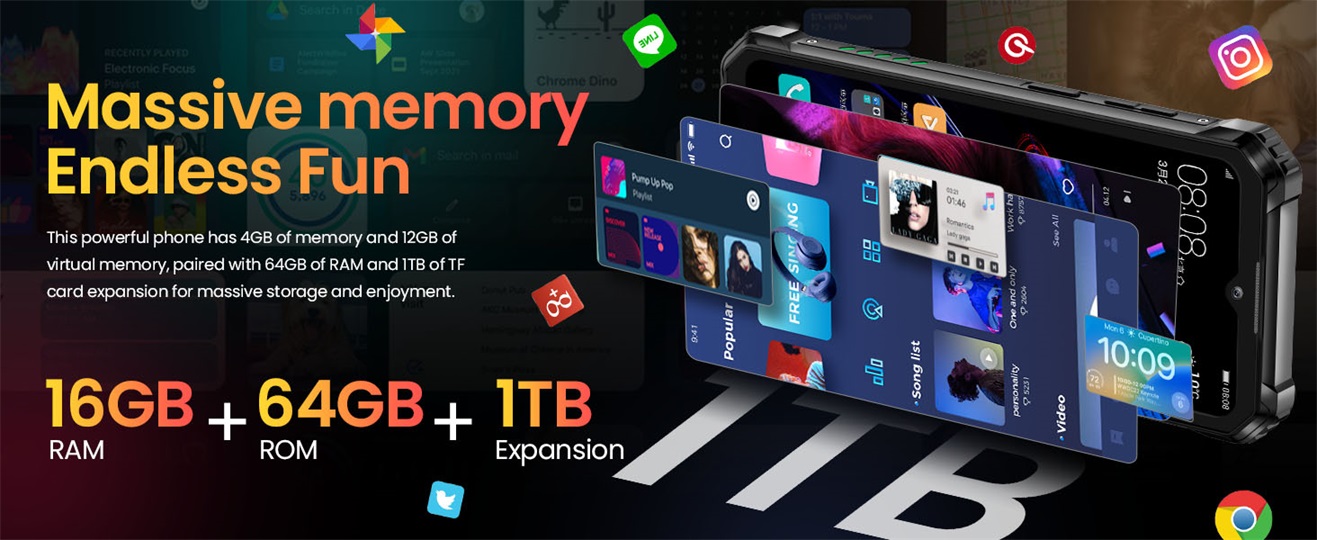 OUKITEL WP28E Android 14 10600mAh 6.52” HD+ Display Mobile 8GB+64GB ...