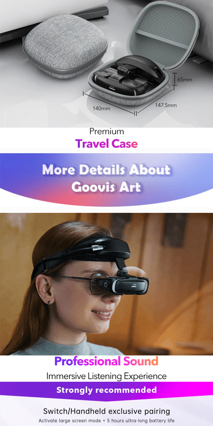 GOOVIS Art XR Smart Glasses High definition XR Head Mounted Display ...