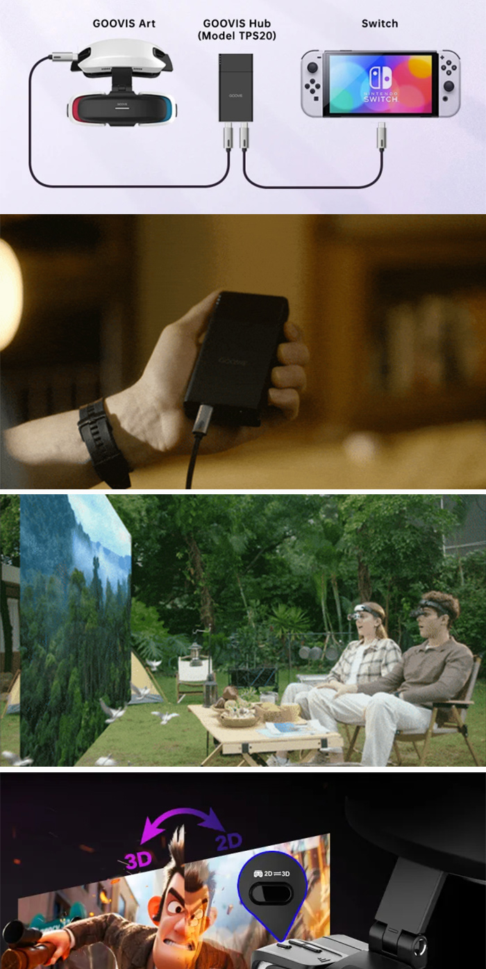 GOOVIS Art XR Smart Glasses High definition XR Head Mounted Display ...