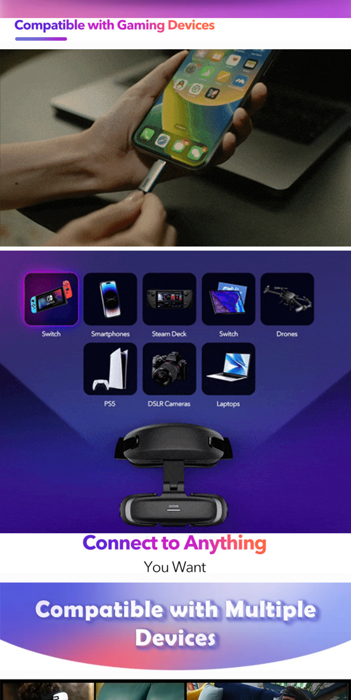 GOOVIS Art XR Smart Glasses High definition XR Head Mounted Display ...