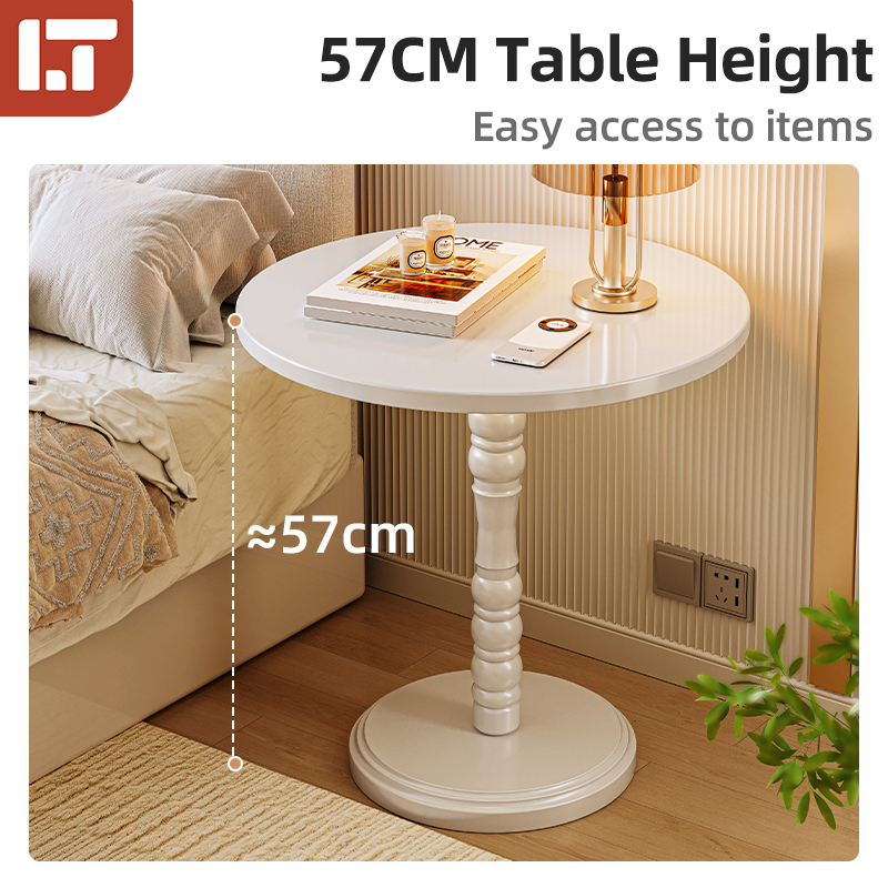 Meja Kopi Meja bulat Round Coffee Table Nordic Discussion Table Sofa ...