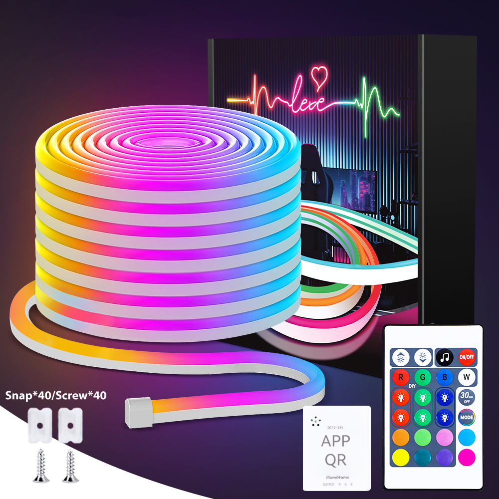 Neon Light Smart LED Neon Lamp RGB Decorative Light Strip Waterproof ...