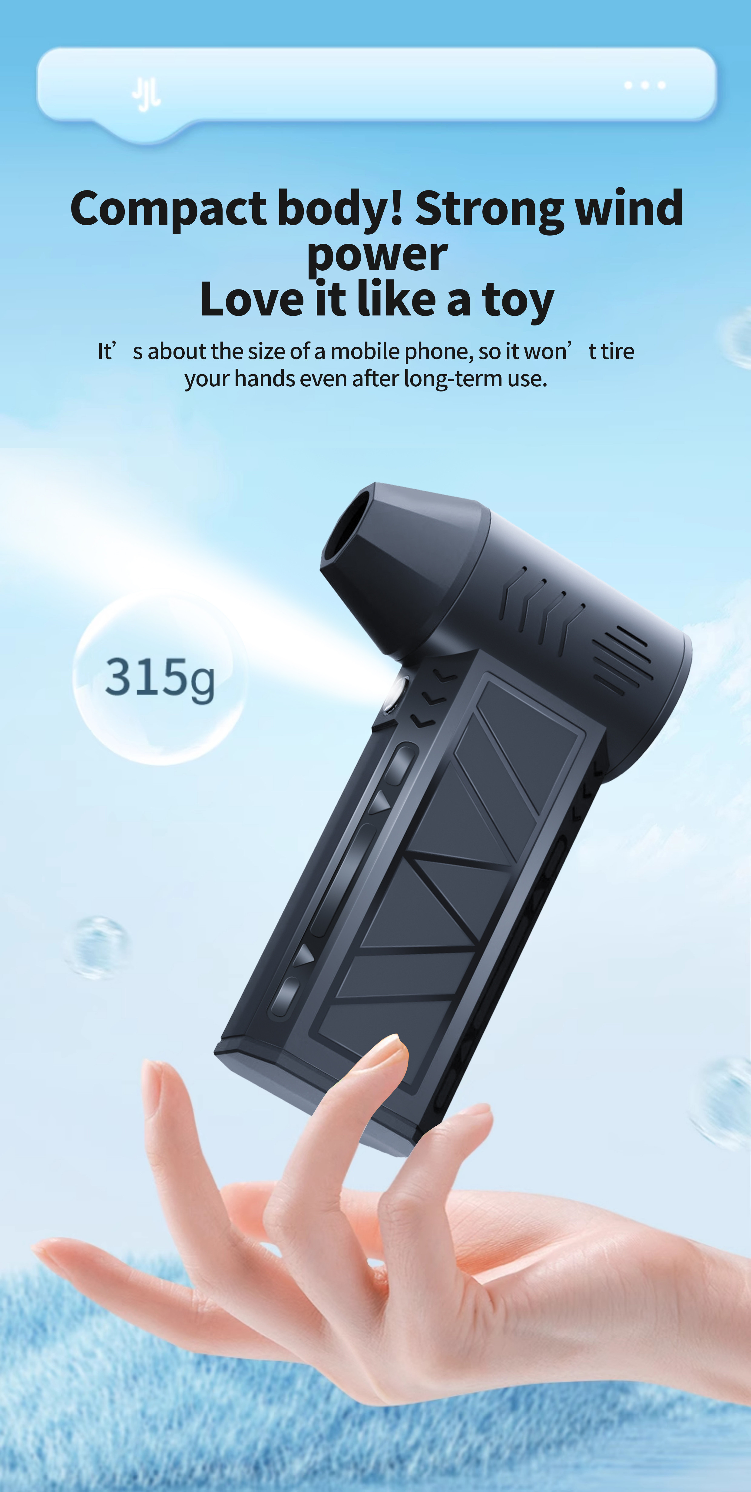 【MY STOCK】Mini Jet Blower 130000 RPM Cordless Jet Hair Dryer Mini Fan ...