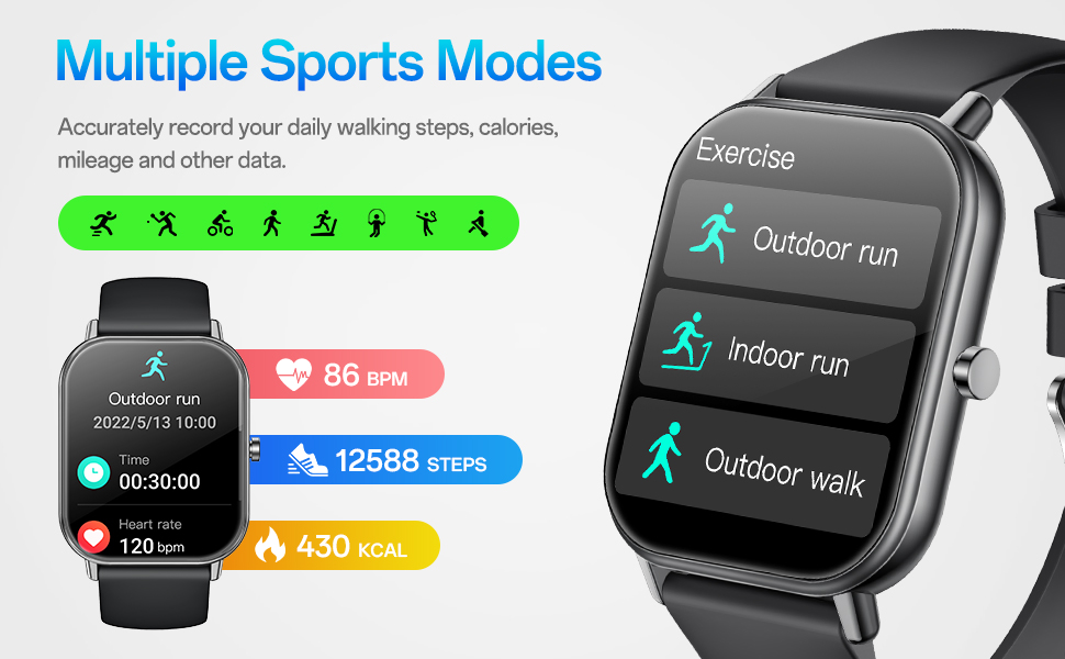 Aolon GTS Ultra Tali Jam Smart Watch Women Running Pace 100+ Sport ...