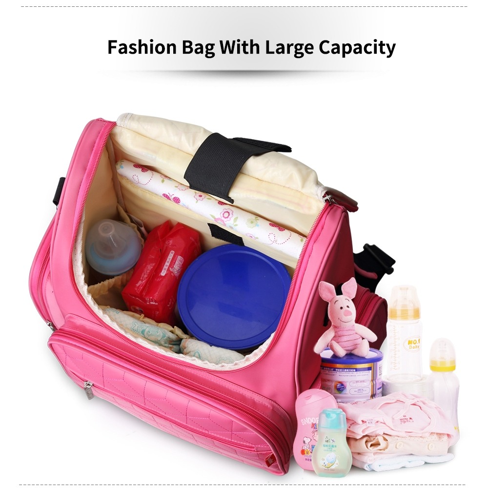 Insular Multi-functional mother bag mother Waterproof nylon shoulder ...