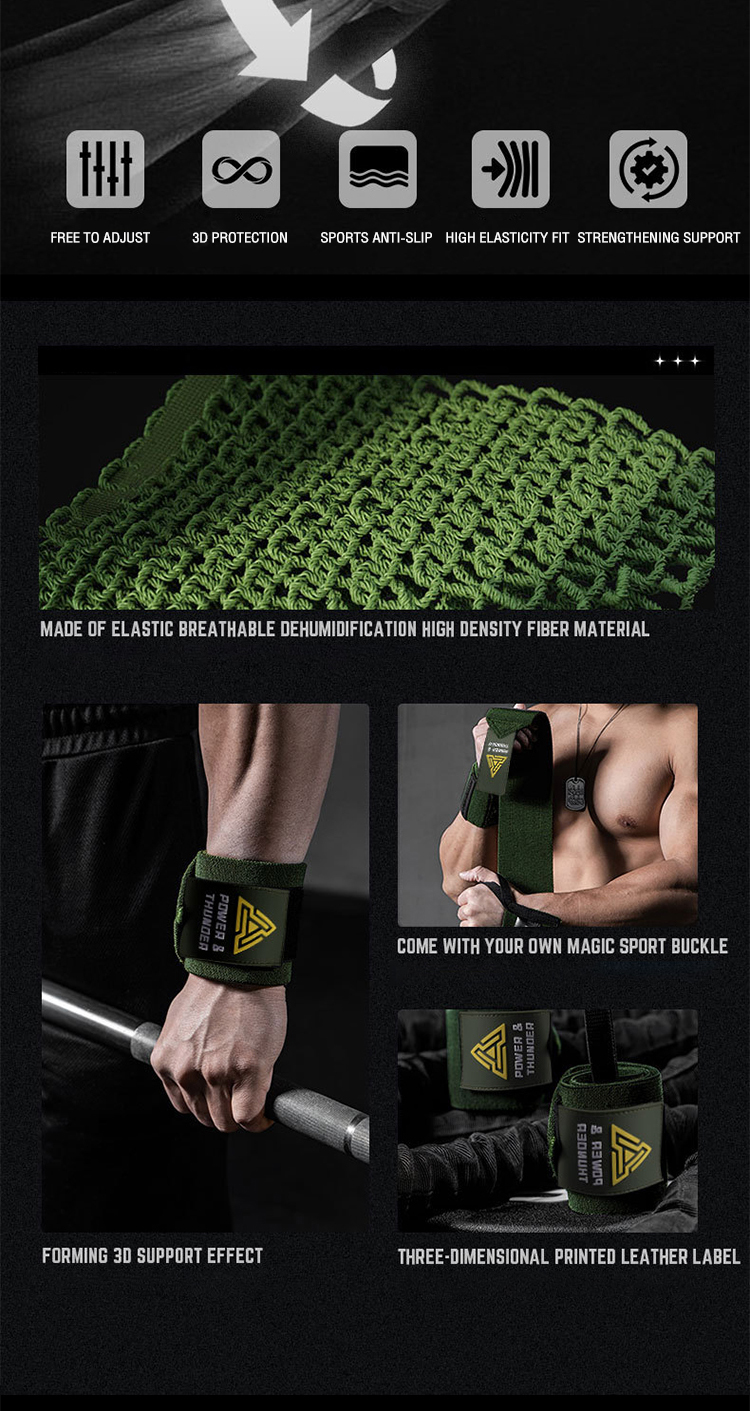 1 Pair Premium Wrist Support Fitness Wristbands Protect Your Wrist ...