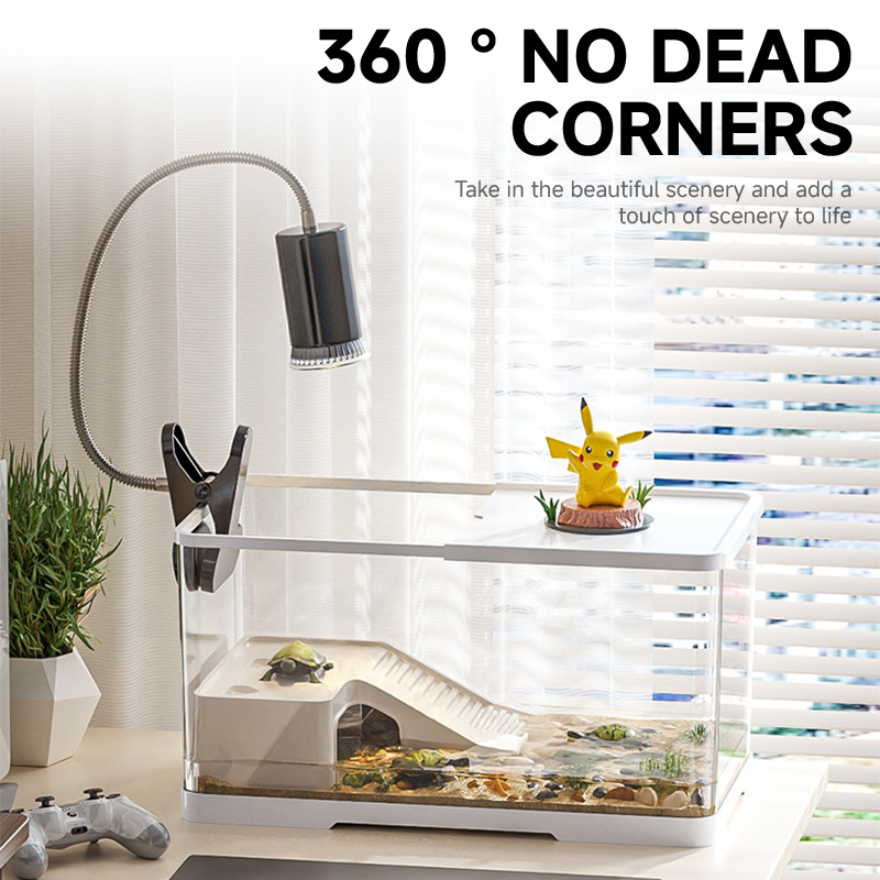 Turtle Tank Kit,Desk Aquarium Set,360 Aquarium,Turtle Tank Starter Kit ...