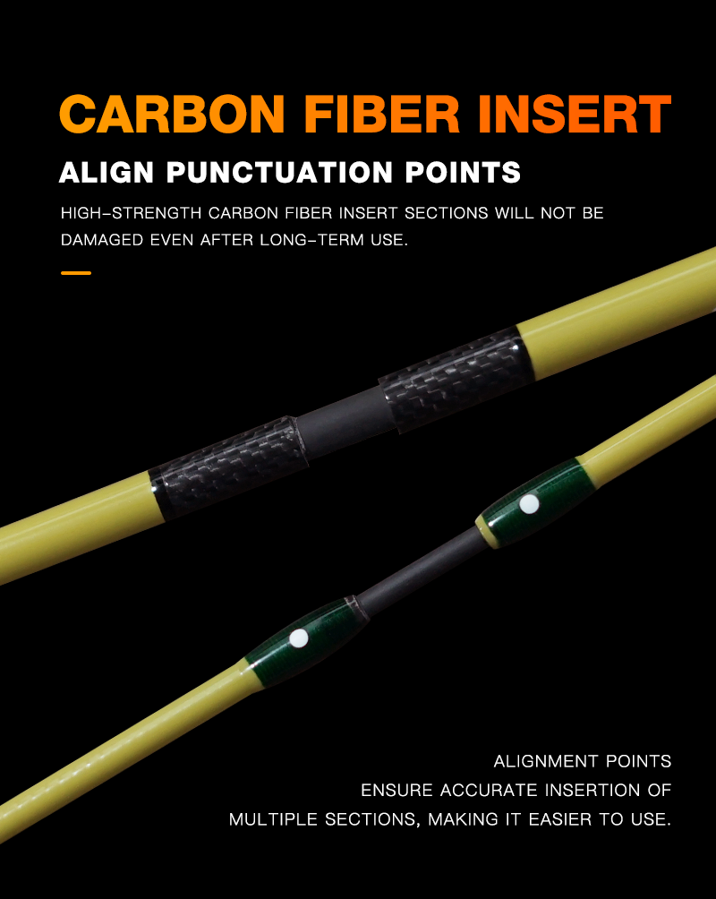 SEASIR Silent Stream Ejection BFS 4 Sections Fihsing Rods Carbon Fiber ...