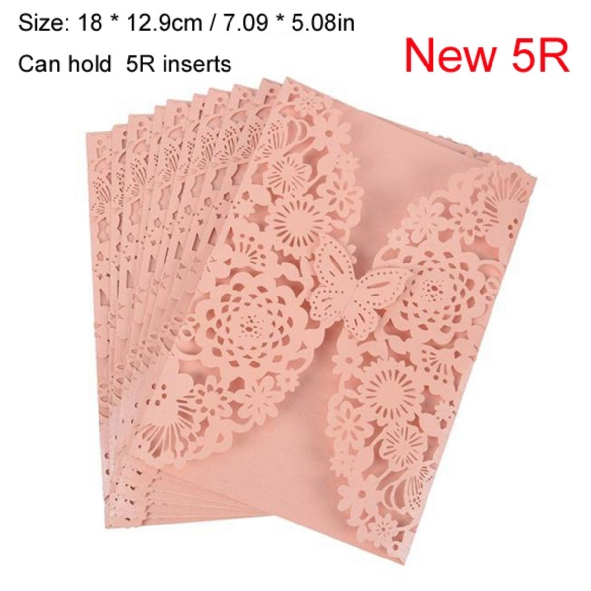 10pcs/pack 3D Butterfly Wedding Invitation Card Romantic Flower Pattern ...