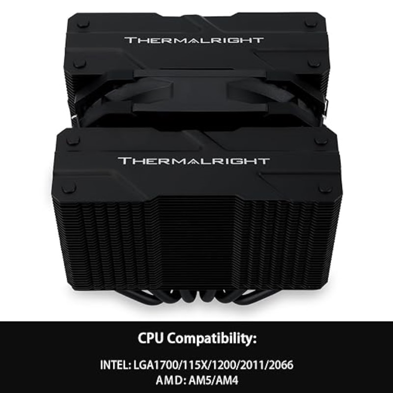 Thermalright PA120 Mini Black CPU Radiator Air Cooler 6 Heat Pipes ...