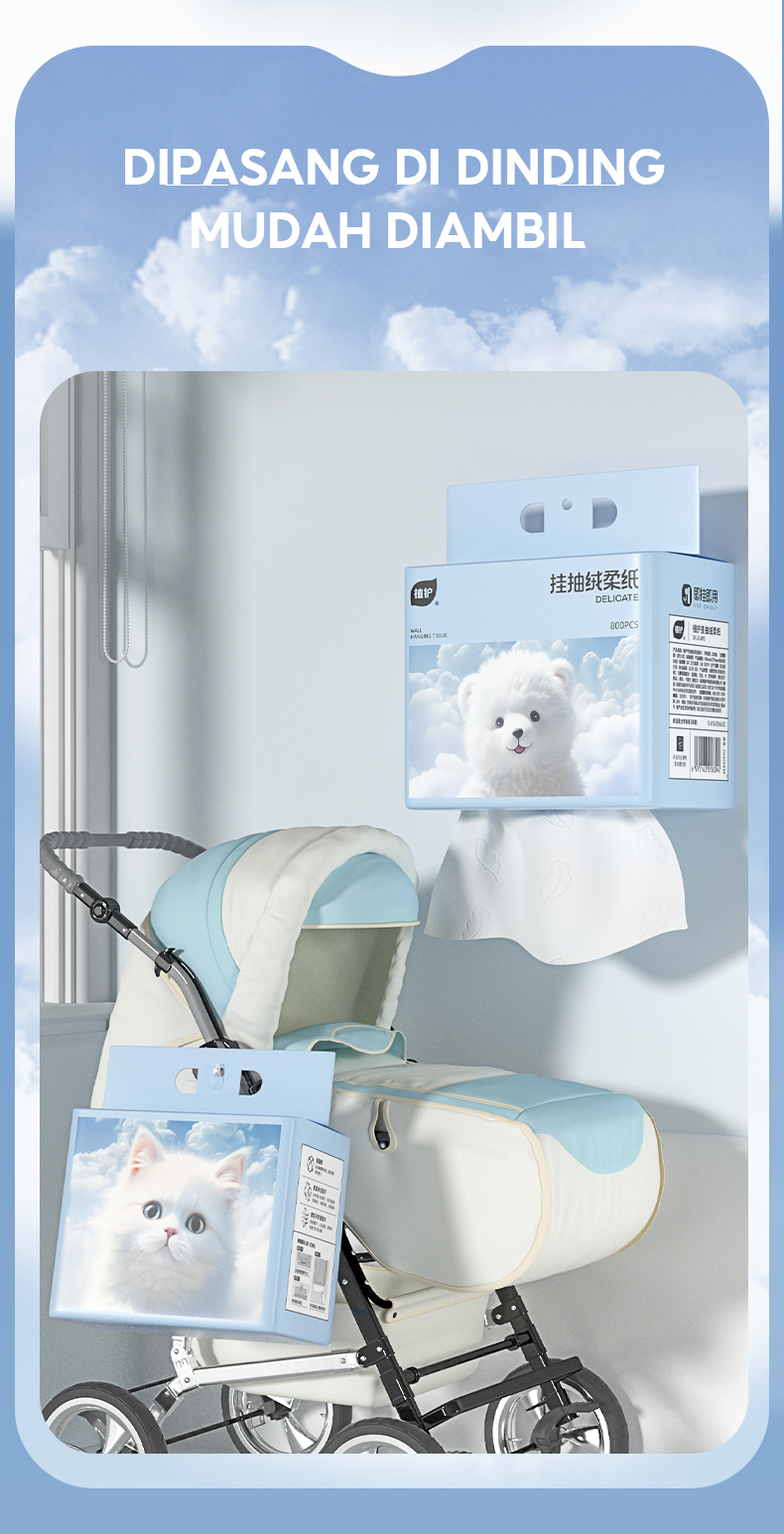 [6 pcs]Botare Tissue Paper for babies and mums Cream Moisturizing ...