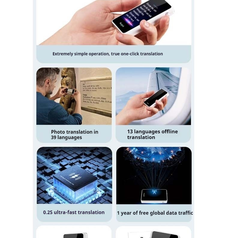 Timekettle T1 MINI Smart Translator Handheld One-click translation ...