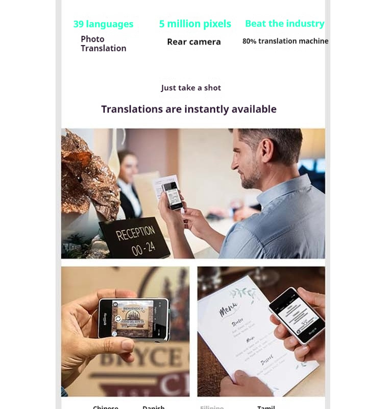 Timekettle T1 MINI Smart Translator Handheld One-click translation ...