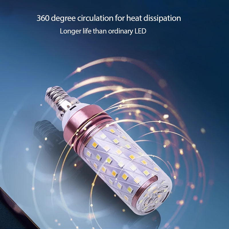 LED bulb E14 small screw corn lamp crystal ceiling chandelier spotlight ...