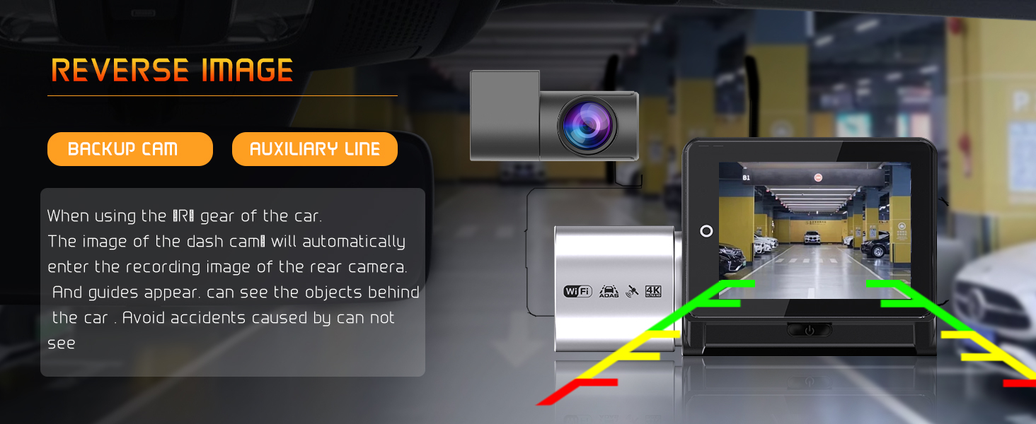 2K Dash Cam Wifi Gps ADAS Car Camera Asawin 2.45" Touch Ips Screen ...